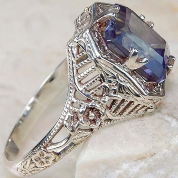 Jewelry | 2ct Color Changing Alexandrite 925 Silver Ring | Poshmark